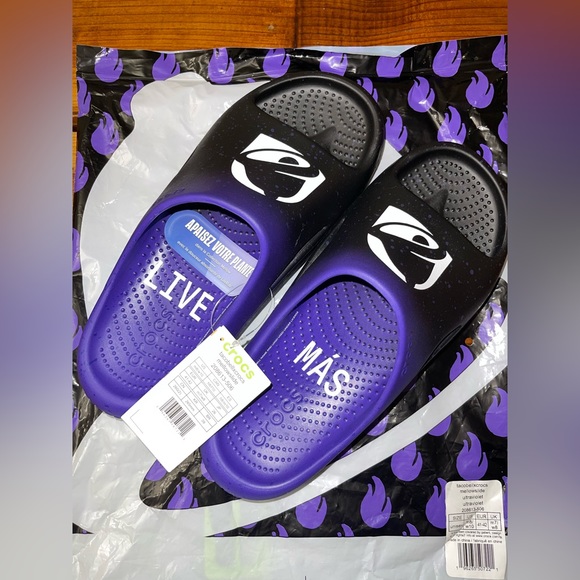 CROCS | Shoes | Crocs X Taco Bell Mellow Slides Limited Edition | Poshmark